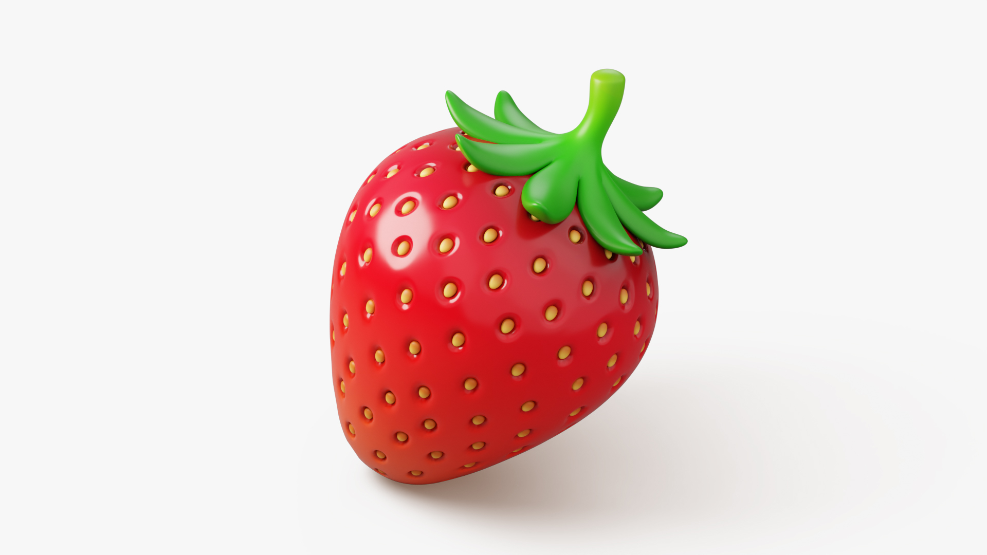 3D Strawberry Stylized - TurboSquid 2360425