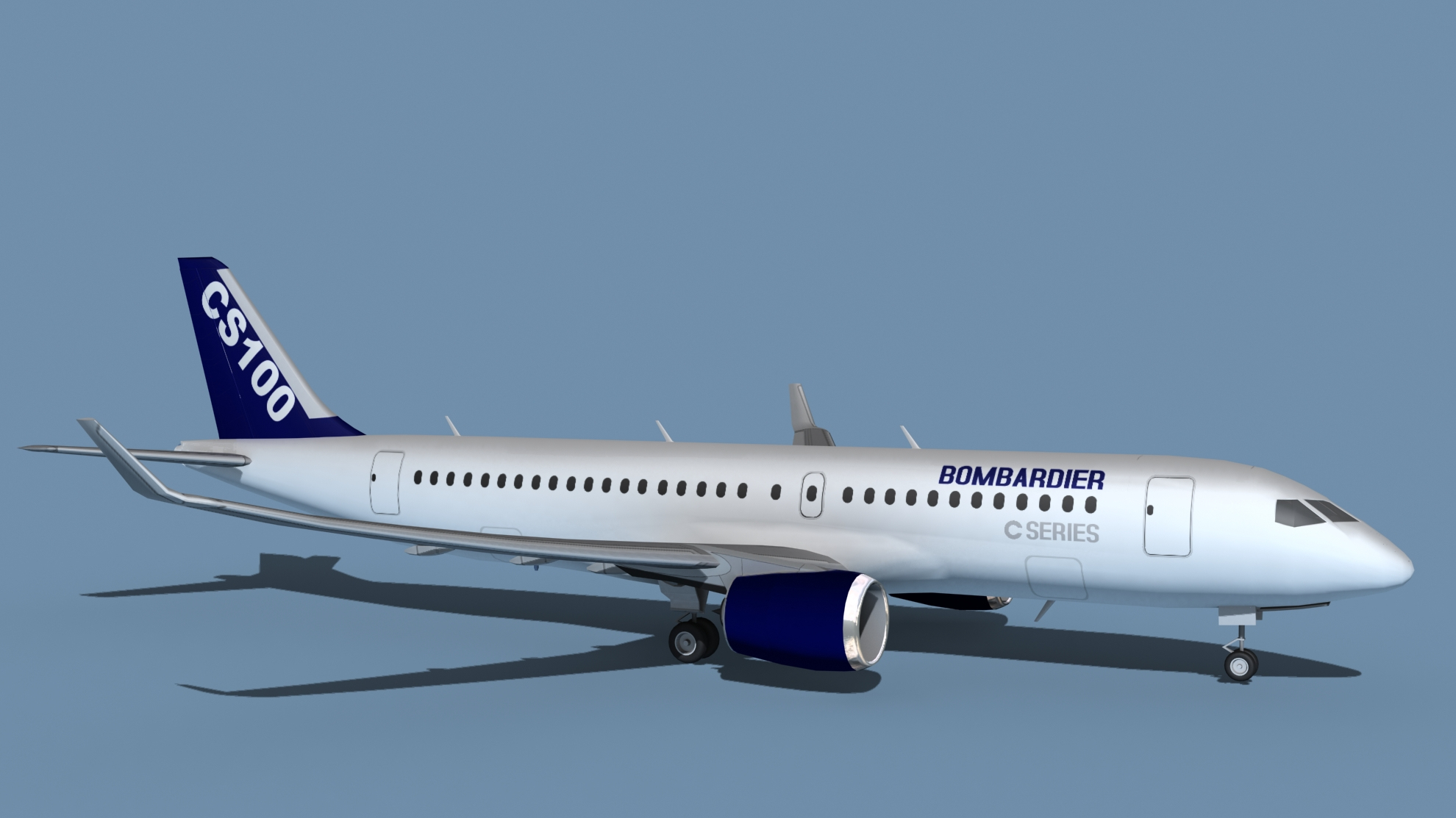 3D Bombardier CS100 Bombardier - TurboSquid 1762892