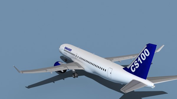 3D Bombardier CS100 Bombardier - TurboSquid 1762892