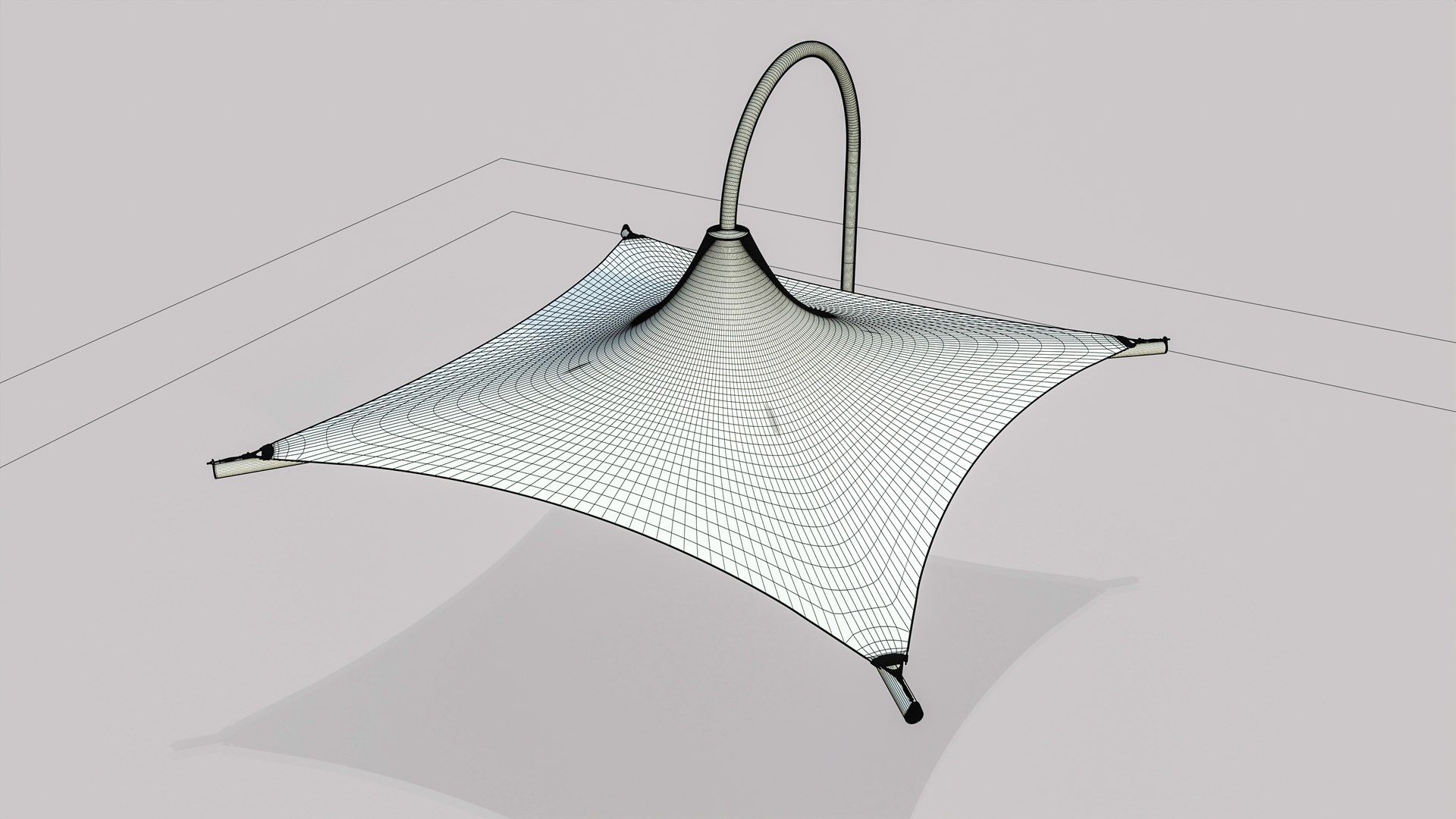 3D Tensile Structure Tent - TurboSquid 2374082