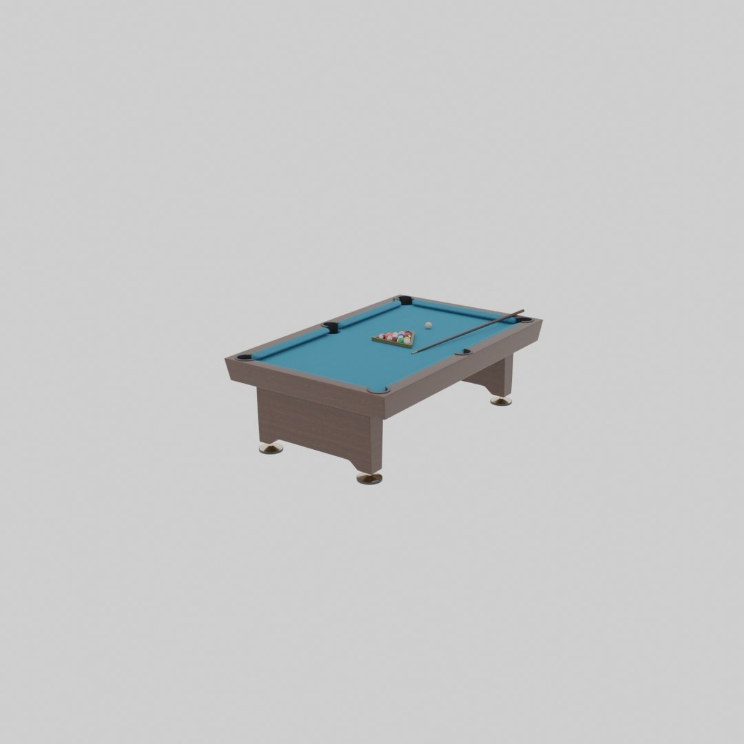 Billiard Tableset 3D - TurboSquid 1943244