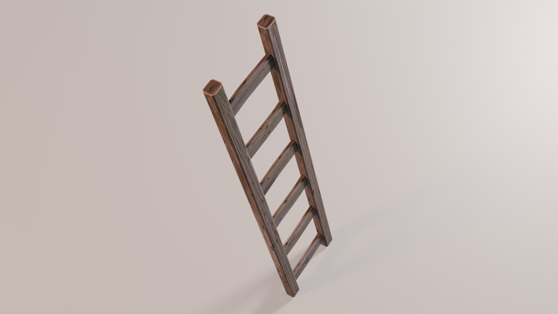 3D Wooden Ladder - TurboSquid 2244175