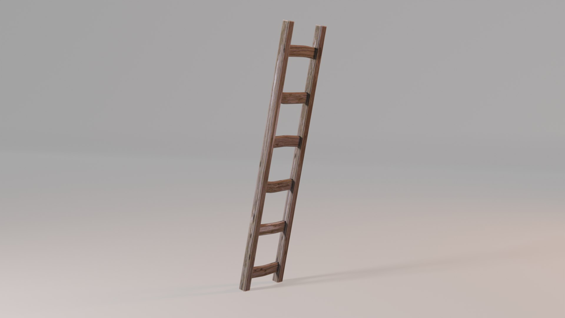 3D Wooden Ladder - TurboSquid 2244175