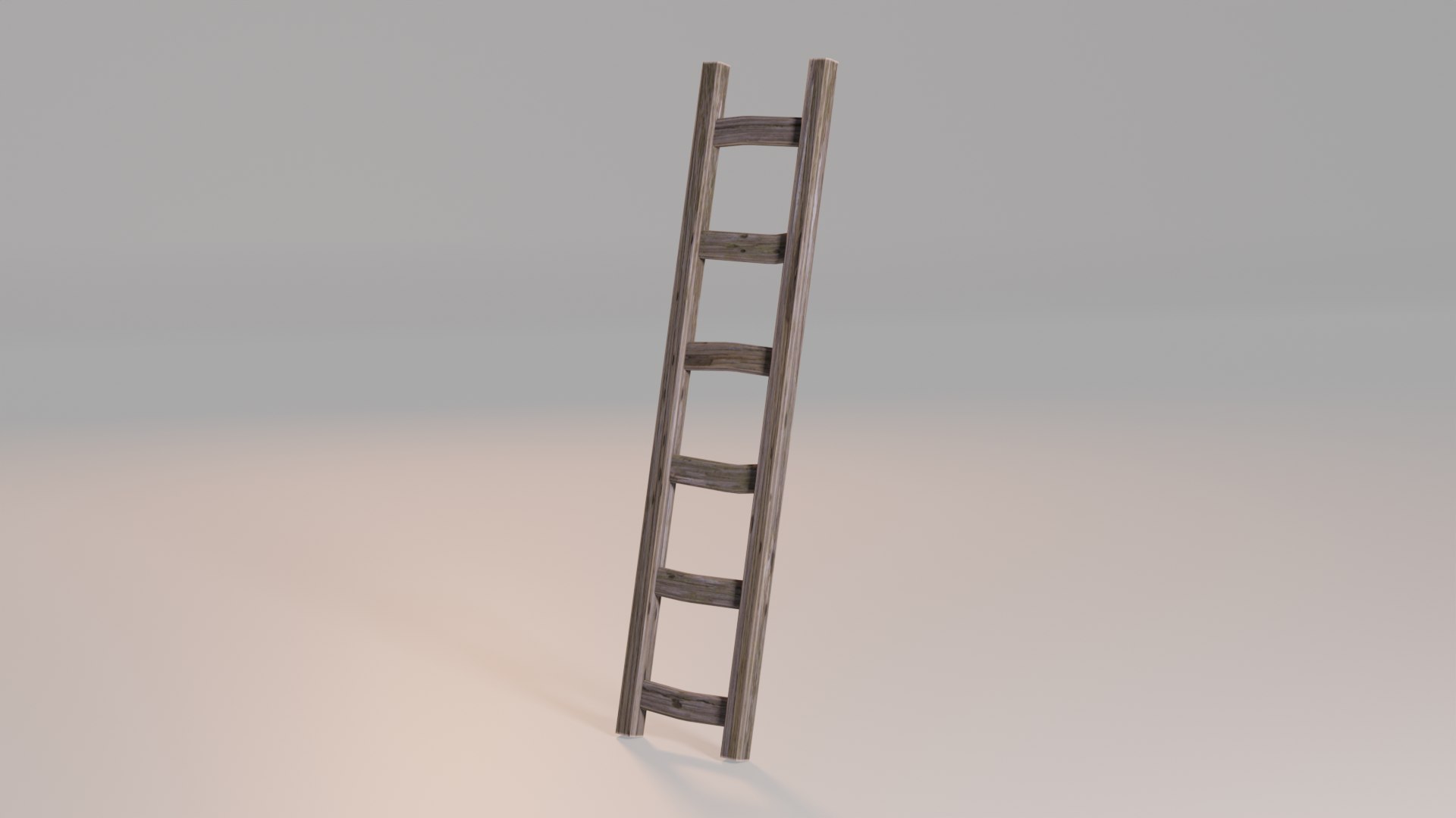 3D Wooden Ladder - TurboSquid 2244175
