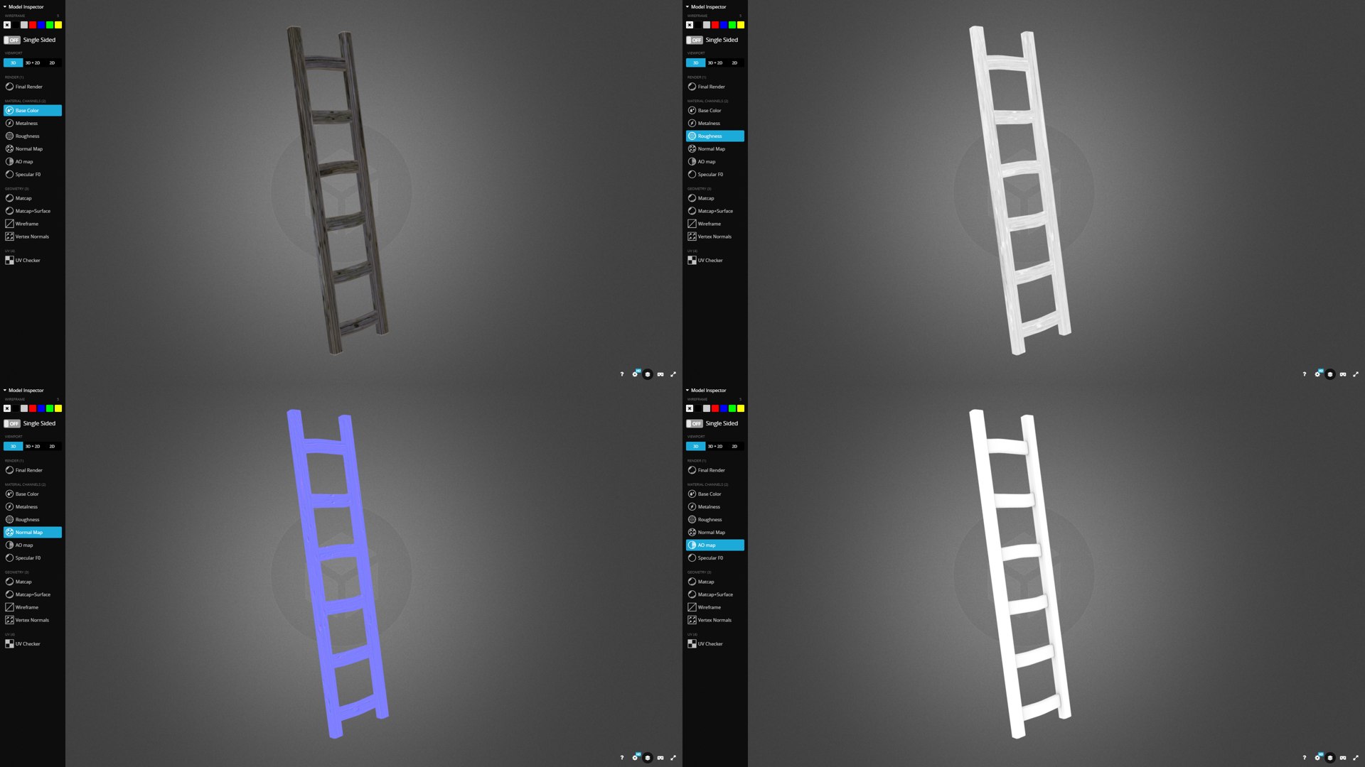 3D Wooden Ladder - TurboSquid 2244175