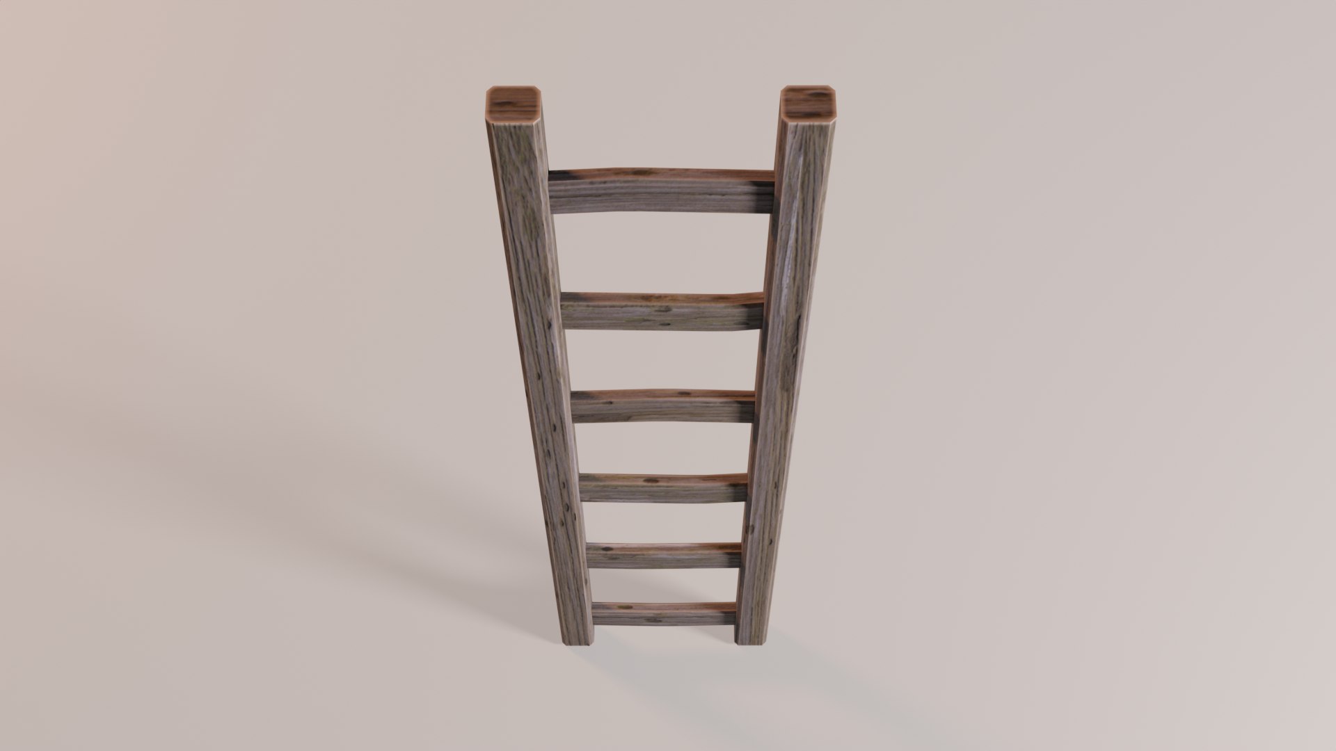 3D Wooden Ladder - TurboSquid 2244175