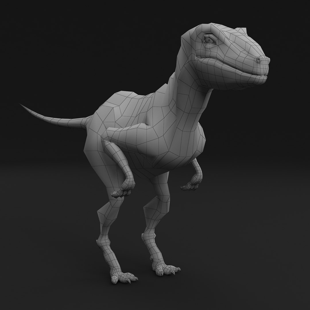 3D Dinosaur Velociraptor Base Model - TurboSquid 1689062