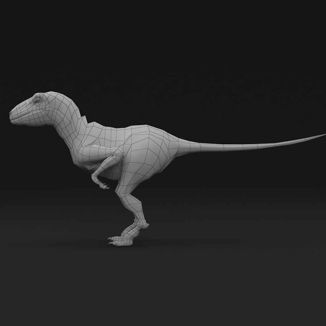 3D Dinosaur Velociraptor Base Model - TurboSquid 1689062