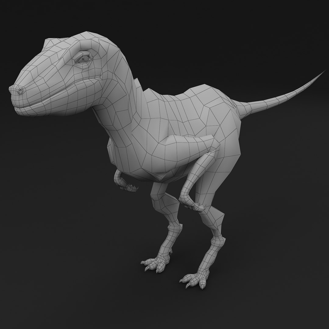 3D Dinosaur Velociraptor Base Model - TurboSquid 1689062