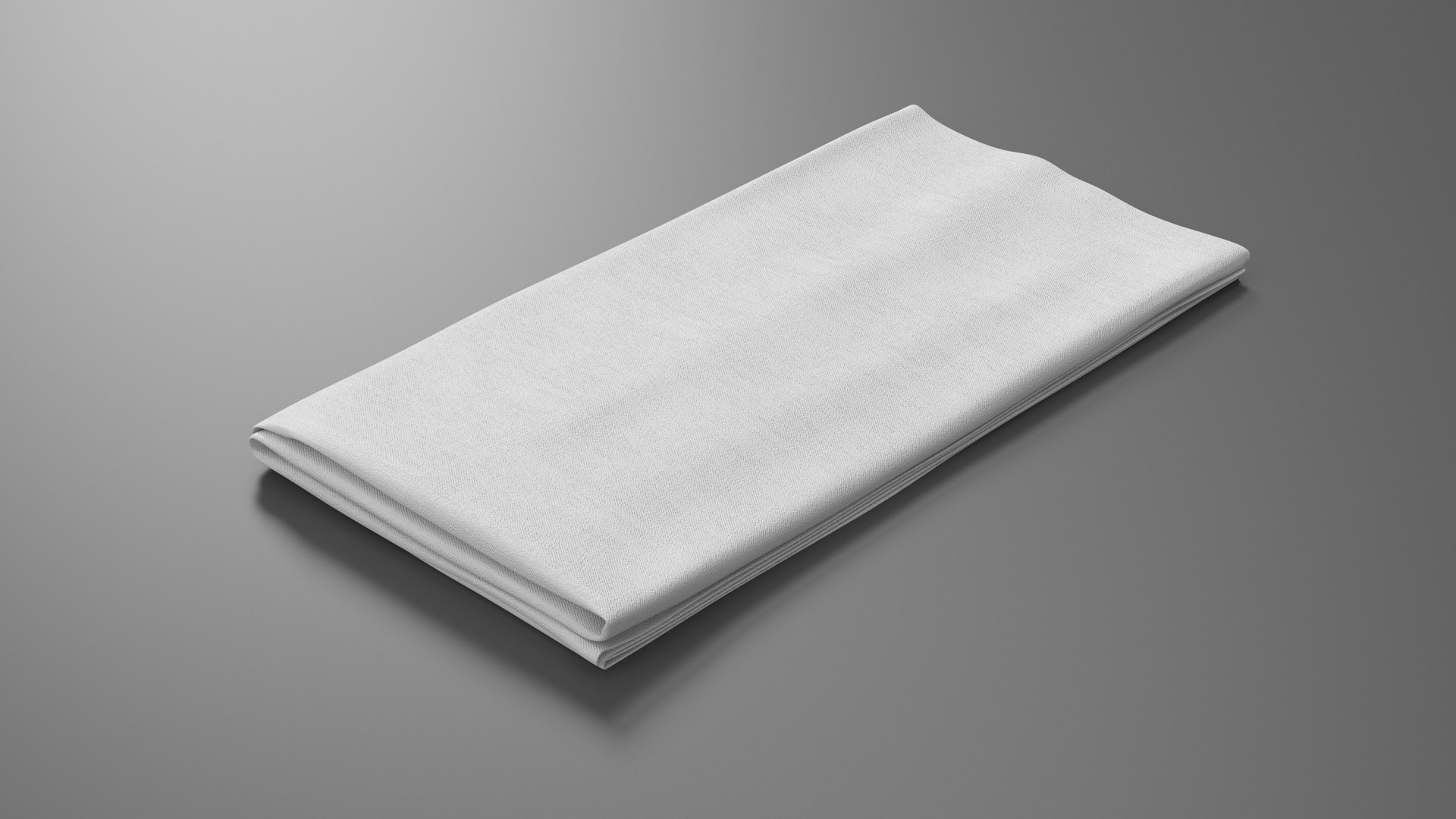 Folded Fabric White Napkin Model - TurboSquid 2249627