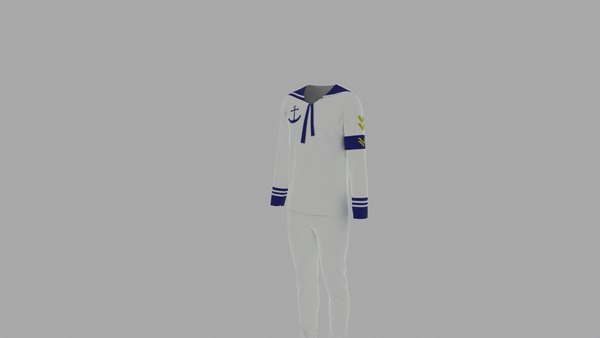 modelo 3d Uniforme de marinero - TurboSquid 1973083