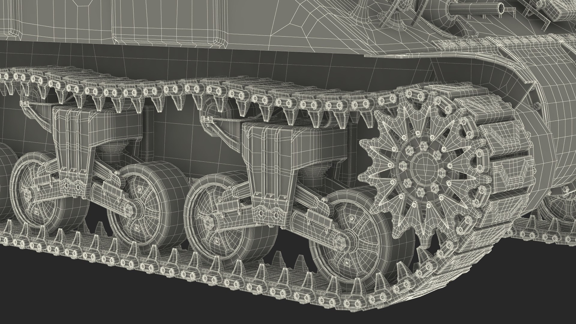 Combat M4 Sherman Tank 3D Model - TurboSquid 2264773