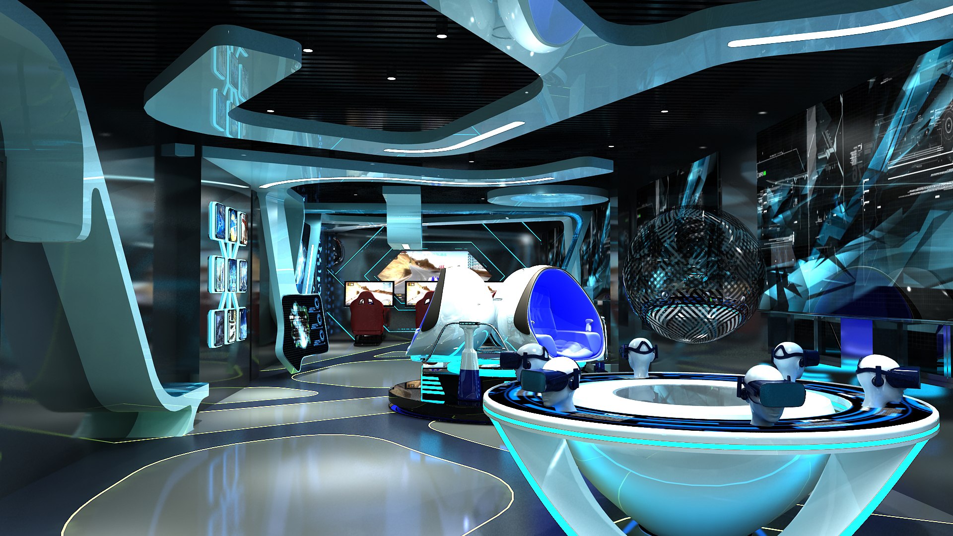 3D VR Experience Center 01 - TurboSquid 2094265