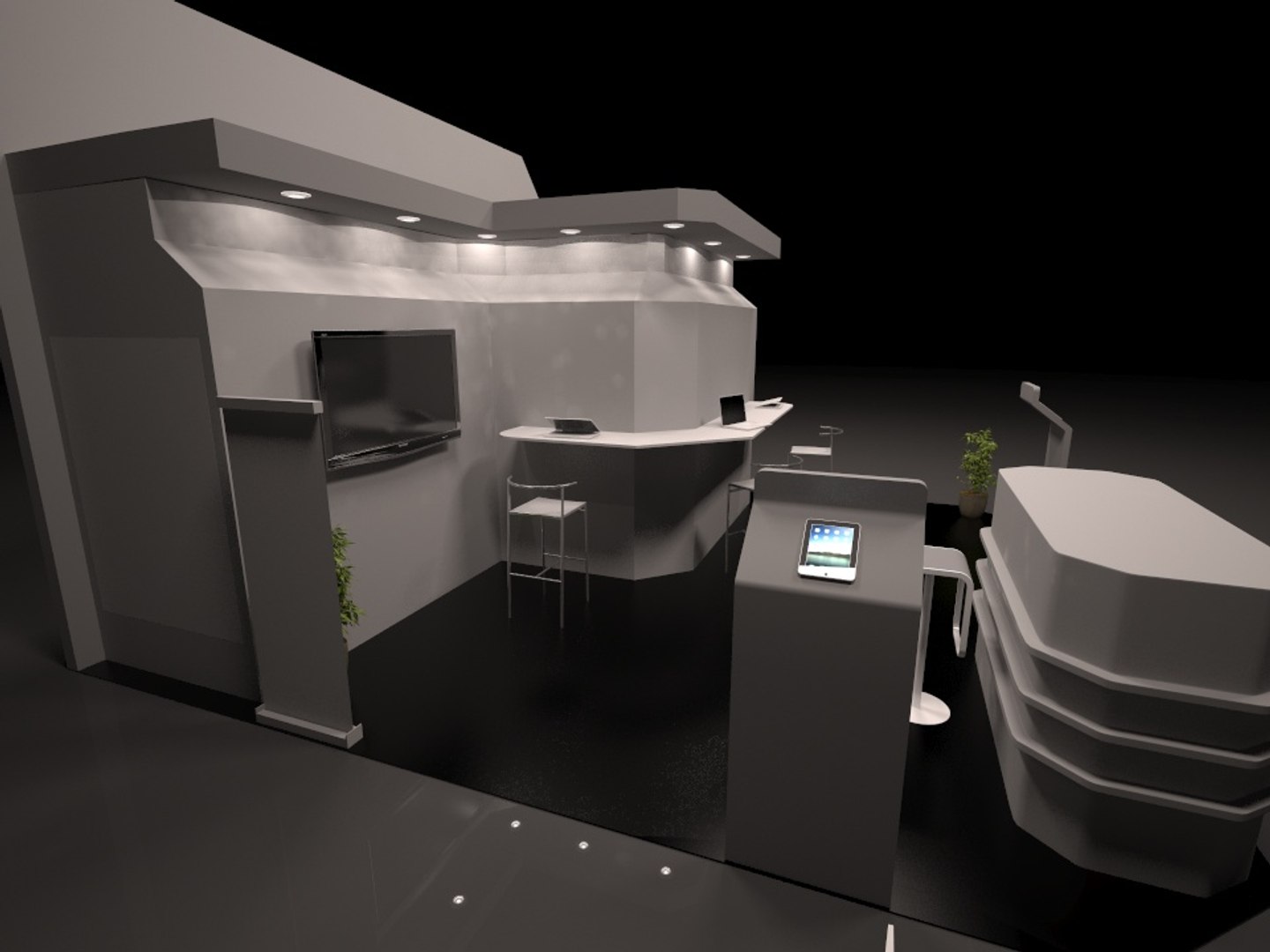 Exhibition Booth Design 3d Max