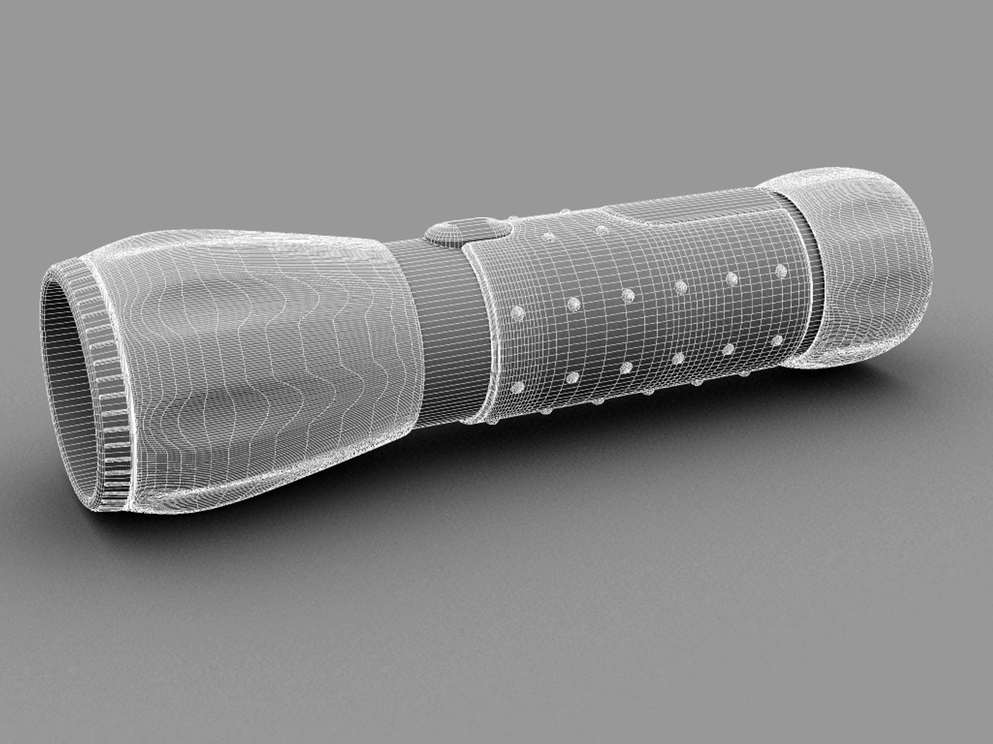 Modern Flashlight 3d Model