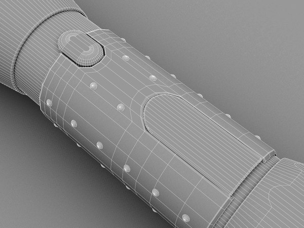modern flashlight 3d model
