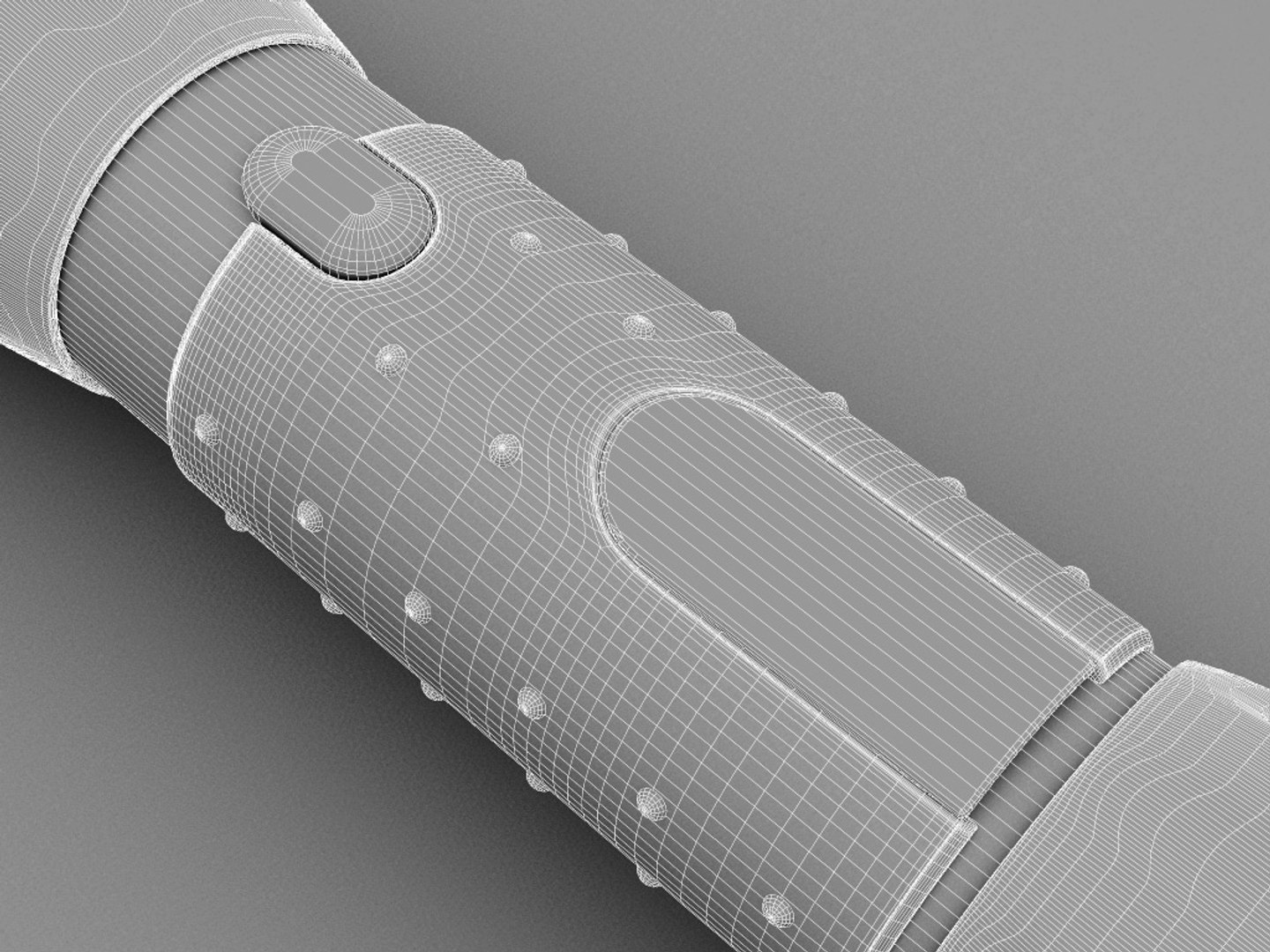 Modern Flashlight 3d Model