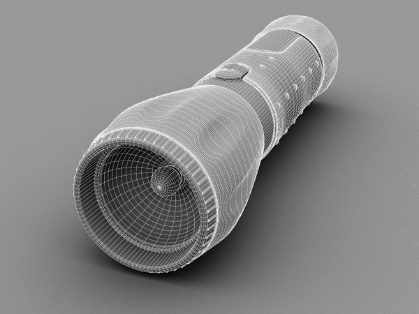 modern flashlight 3d model
