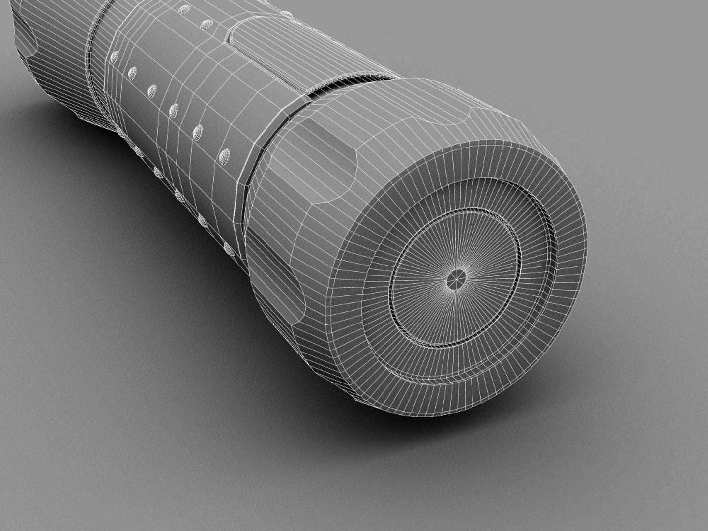 Modern Flashlight 3d Model