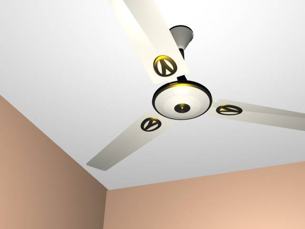 fancy ceiling fan 3d model
