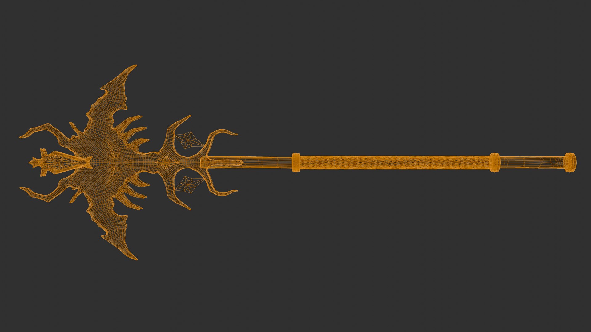 3D Demon Staff Game Ready LowPoly 26k - TurboSquid 2232286