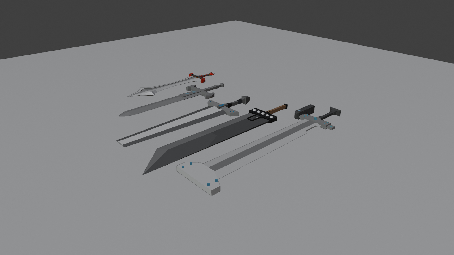 3D model Low poly sword pack - TurboSquid 2115545
