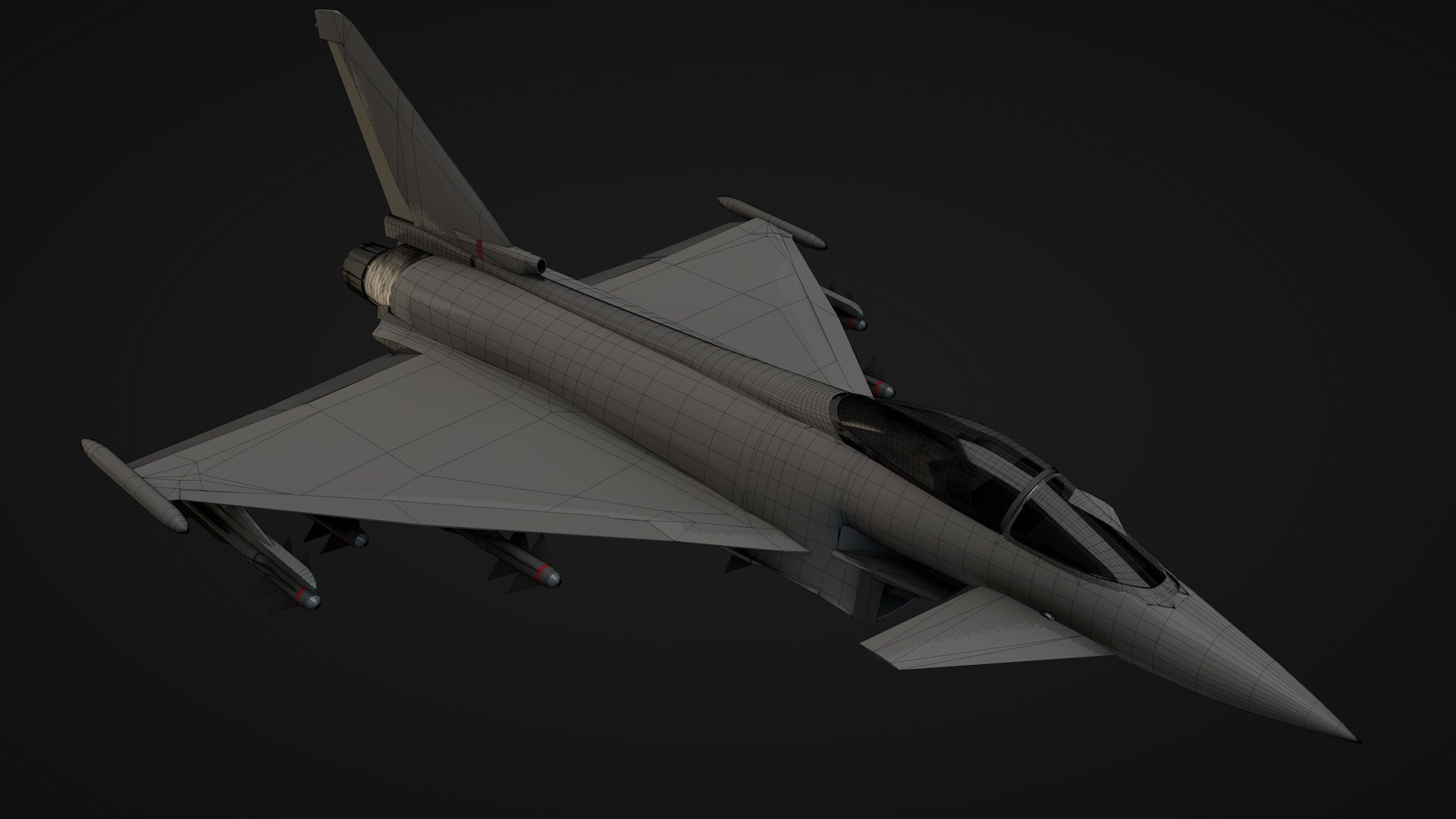 Eurofighter Typhoon 3d C4d