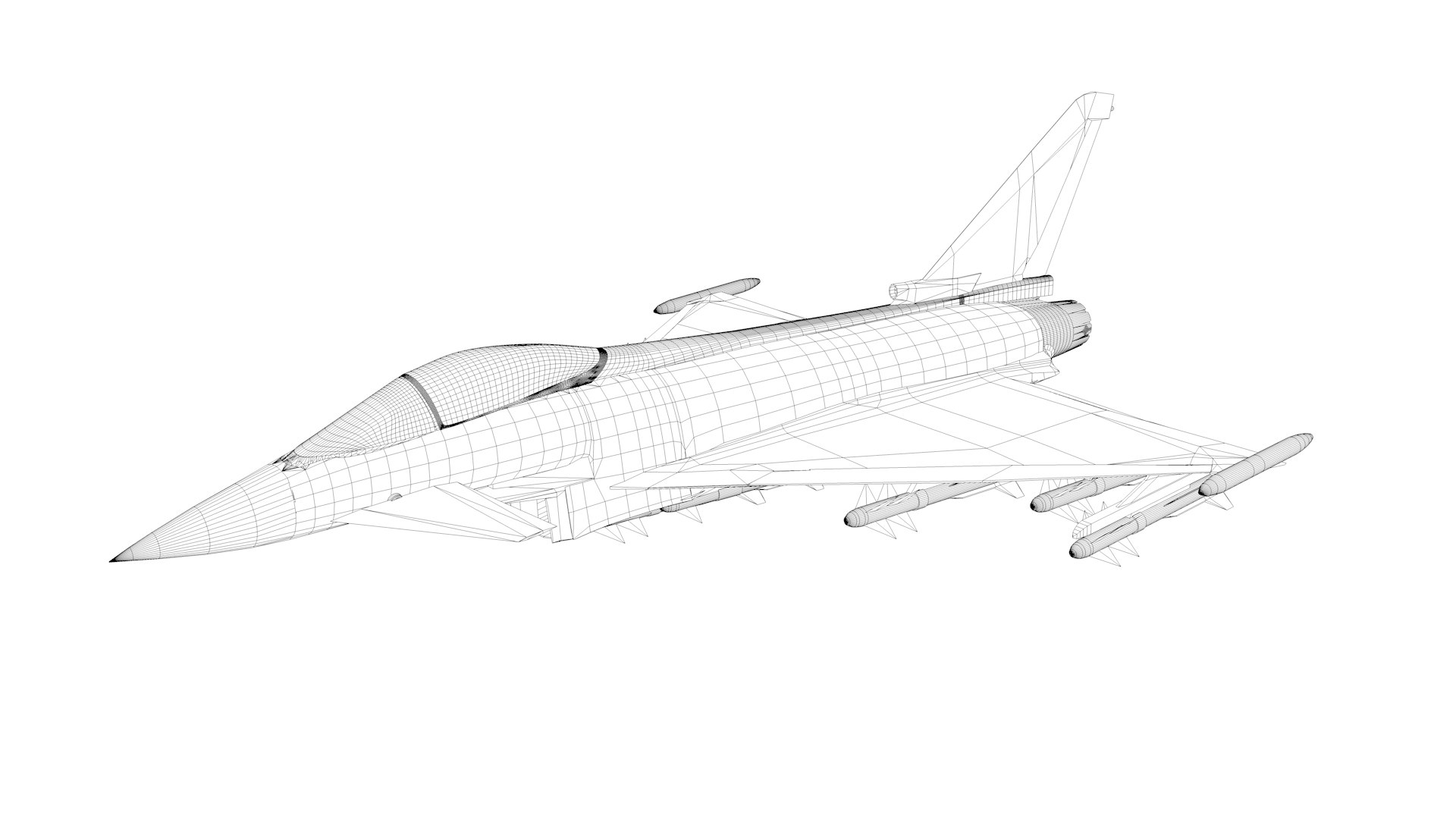 Eurofighter Typhoon 3d C4d