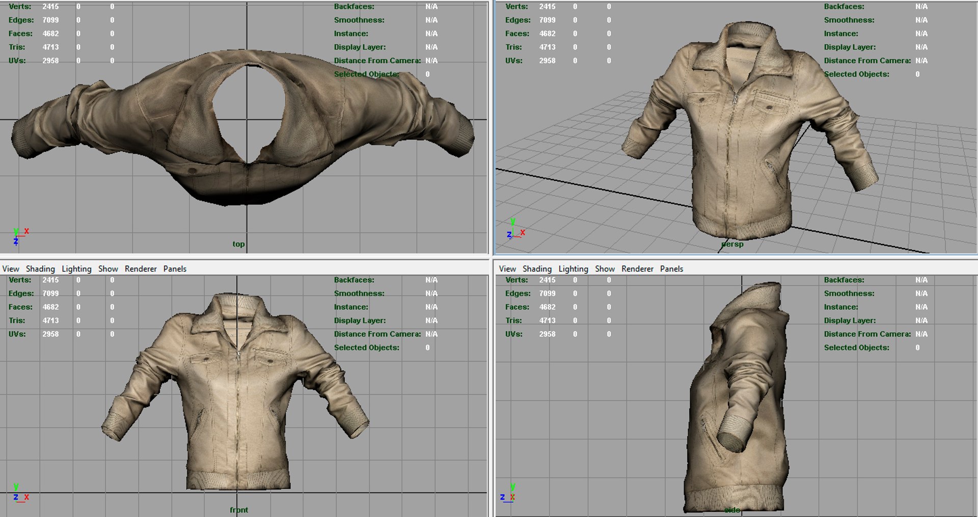 Women Jacket Model - TurboSquid 1341382