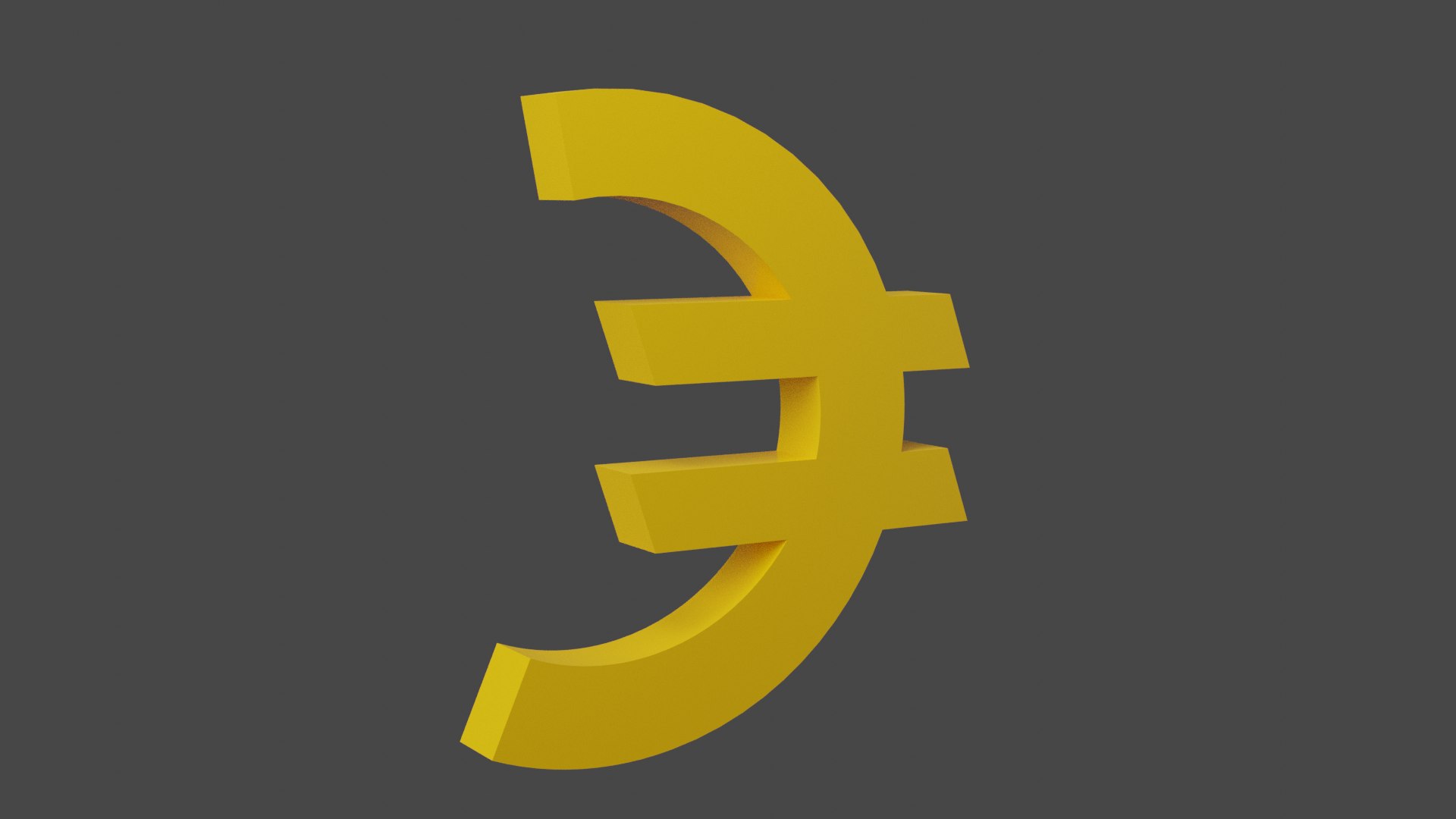 Euro Icon 3D - TurboSquid 2075515