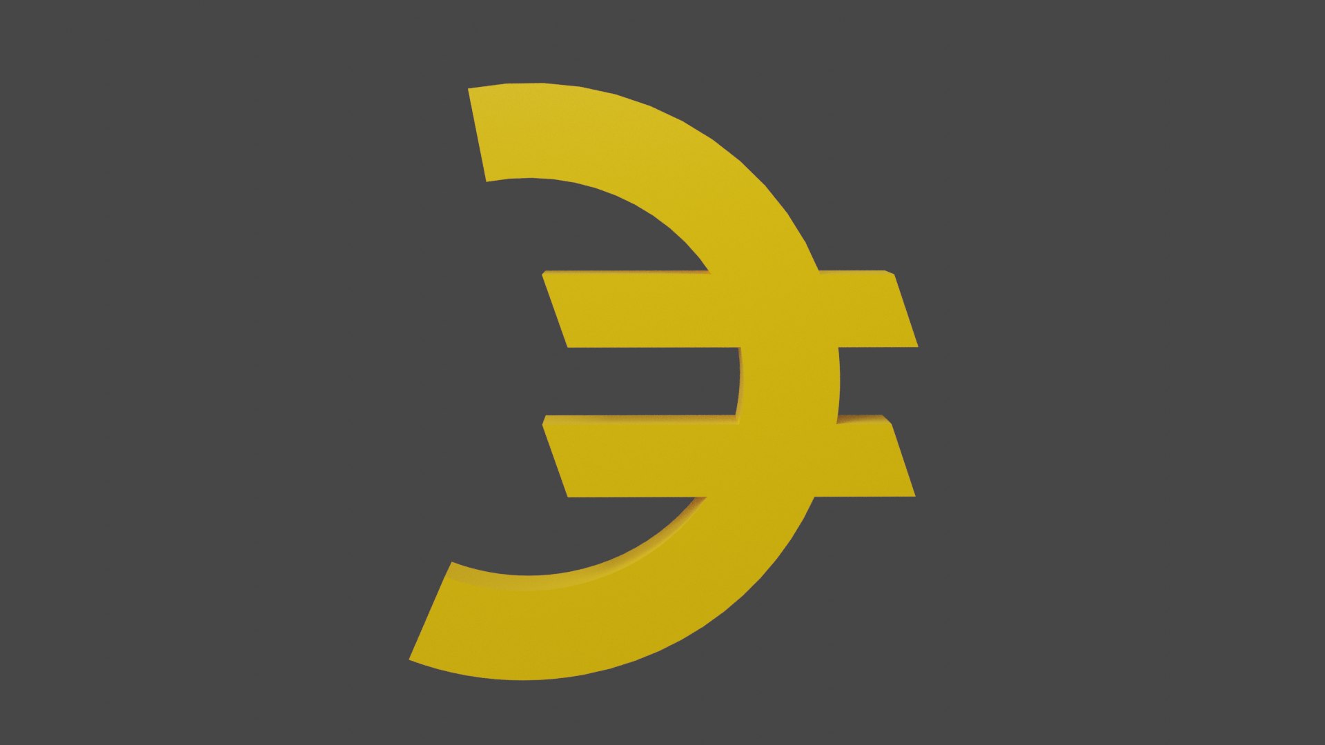 Euro Icon 3D - TurboSquid 2075515