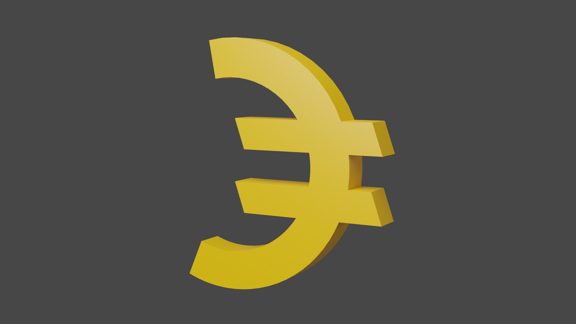 Euro Icon 3D - TurboSquid 2075515