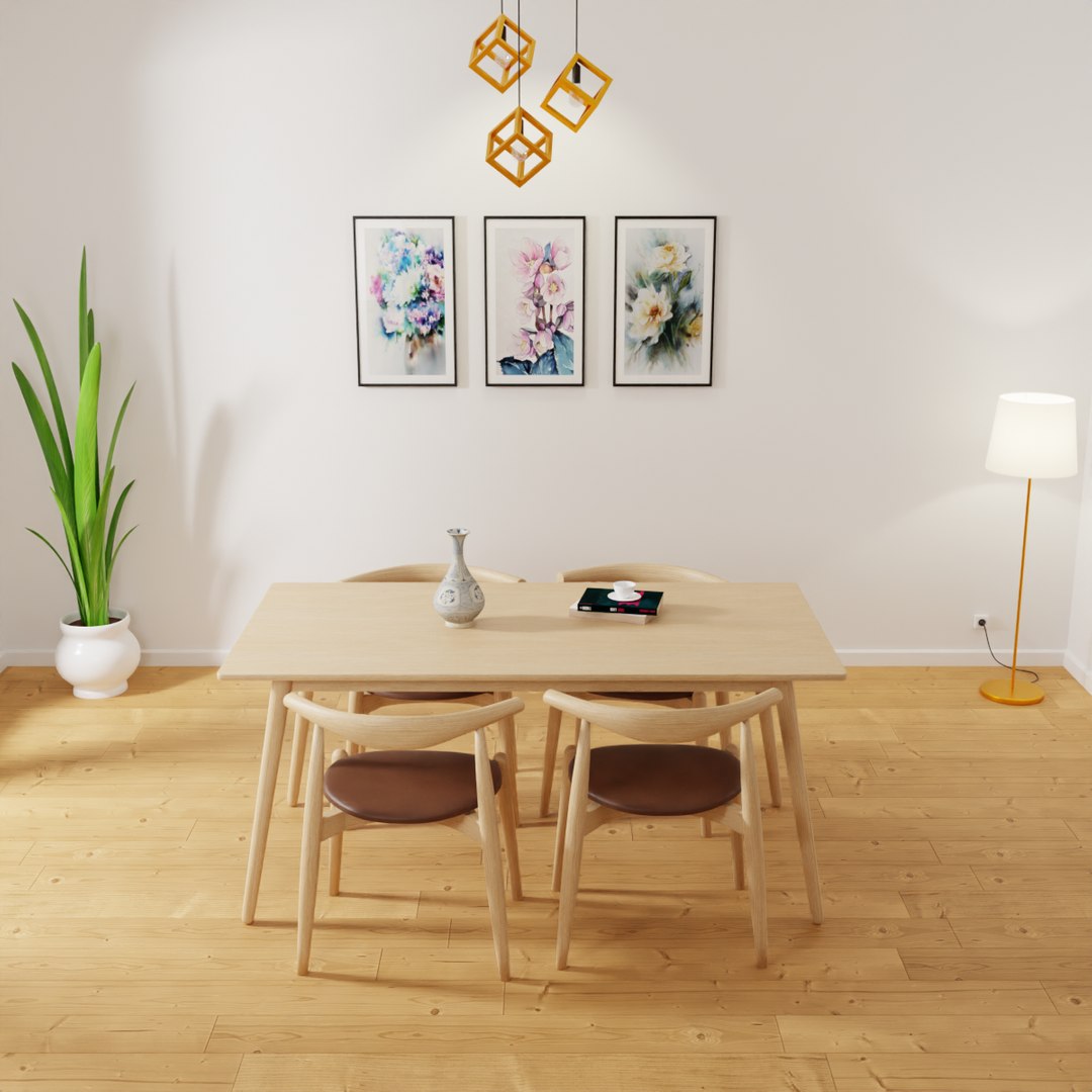 3D Dining Room Interior Model - TurboSquid 1949722