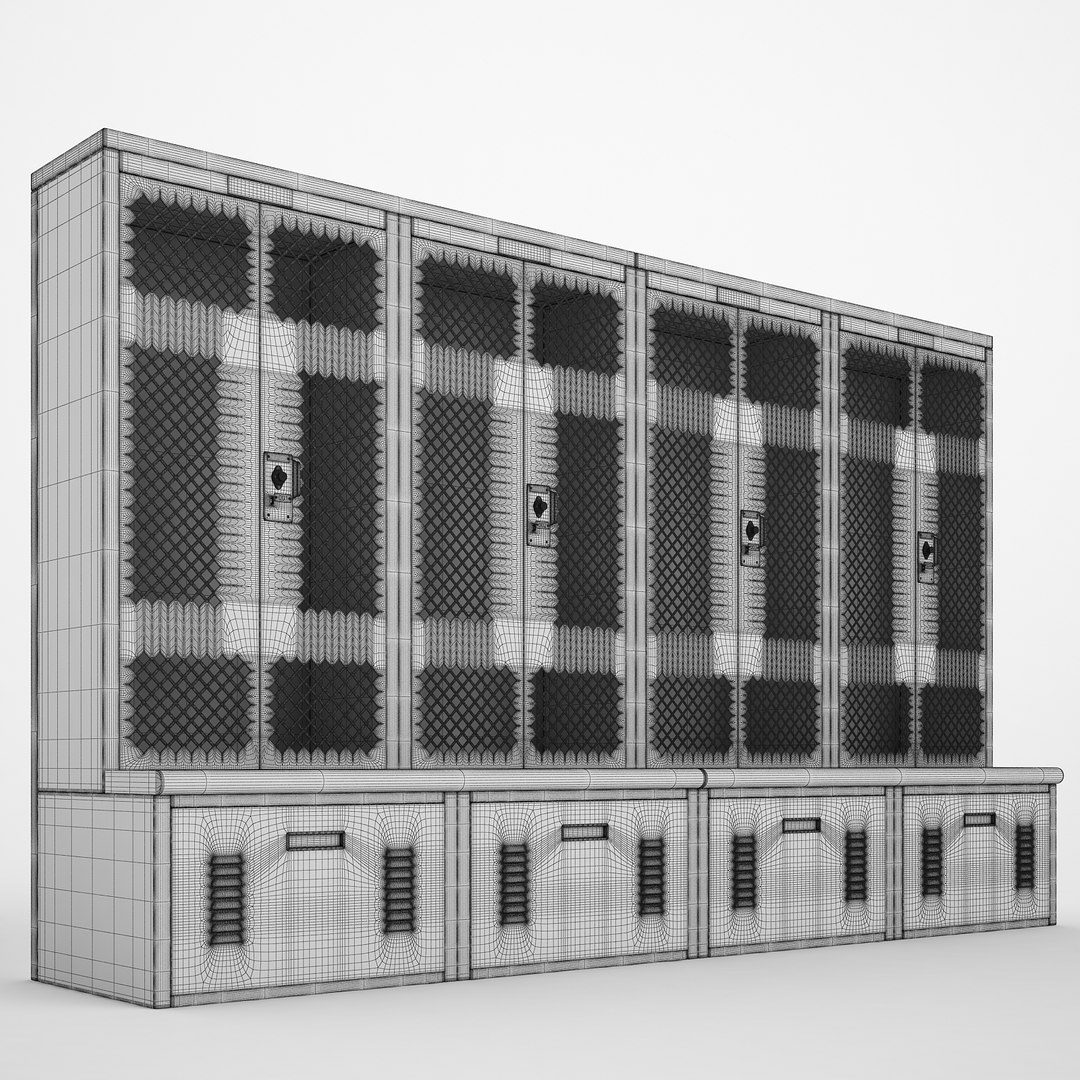 Locker Storage 3D Model - TurboSquid 1462638
