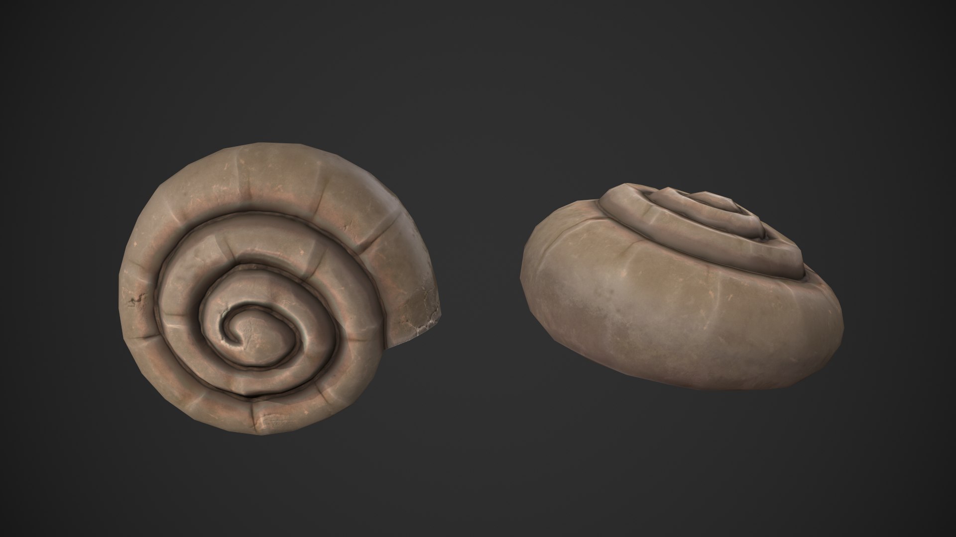3D Ammonite Sea Shell Model - TurboSquid 1762451
