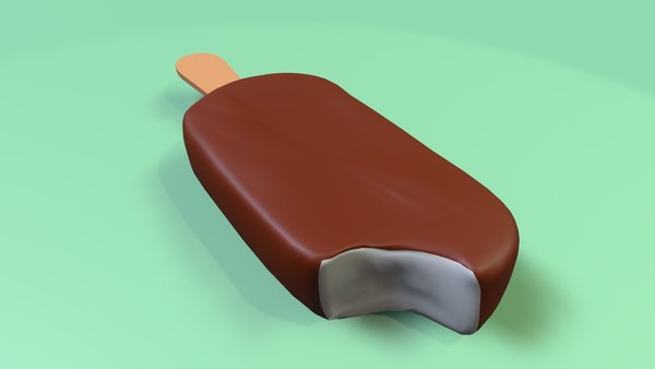 modelo 3d Helado Low Poly con palo gratis - TurboSquid 2059031