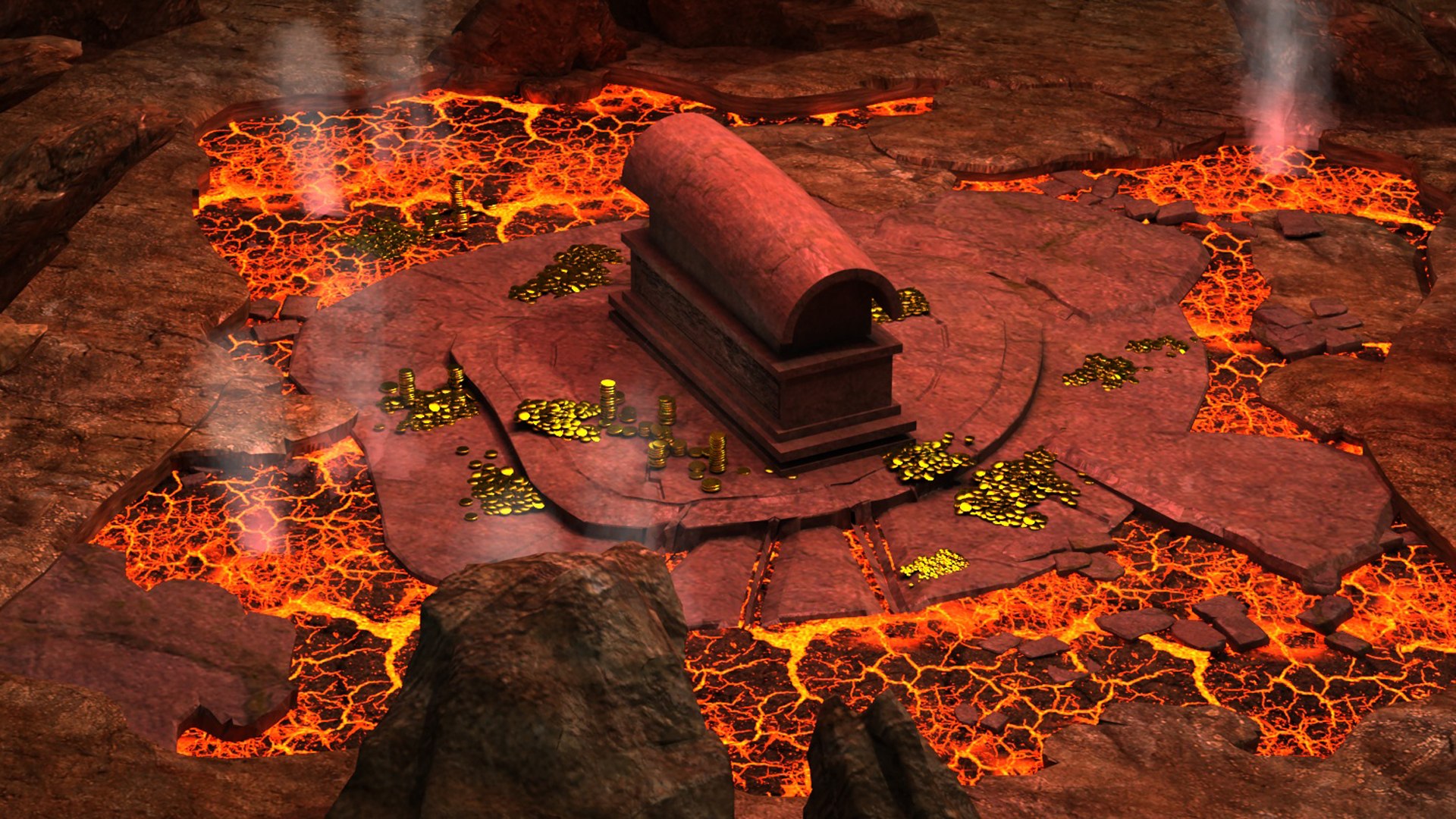 3D MAGMAS Craters mountains Grand Canyon Hell's Canyon sea of fire ...