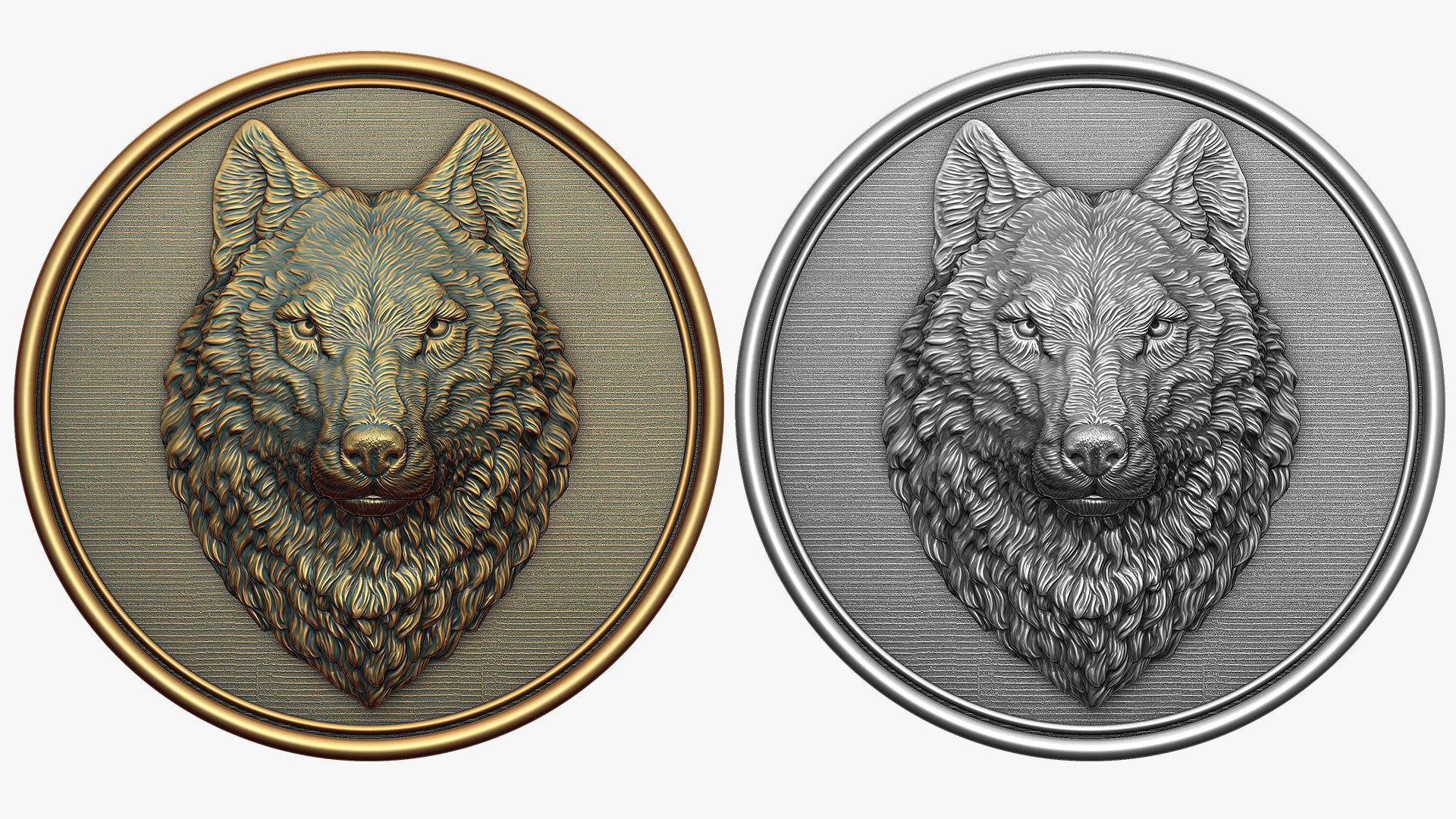 Wolf Face Bas-relief Sculpture 3D - TurboSquid 1911104