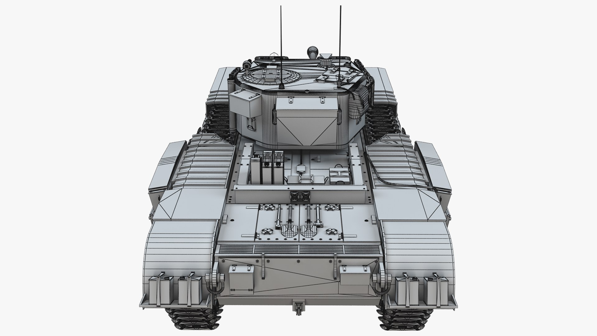 3D Infantry Tank Churchill Mark Iv - TurboSquid 1491866