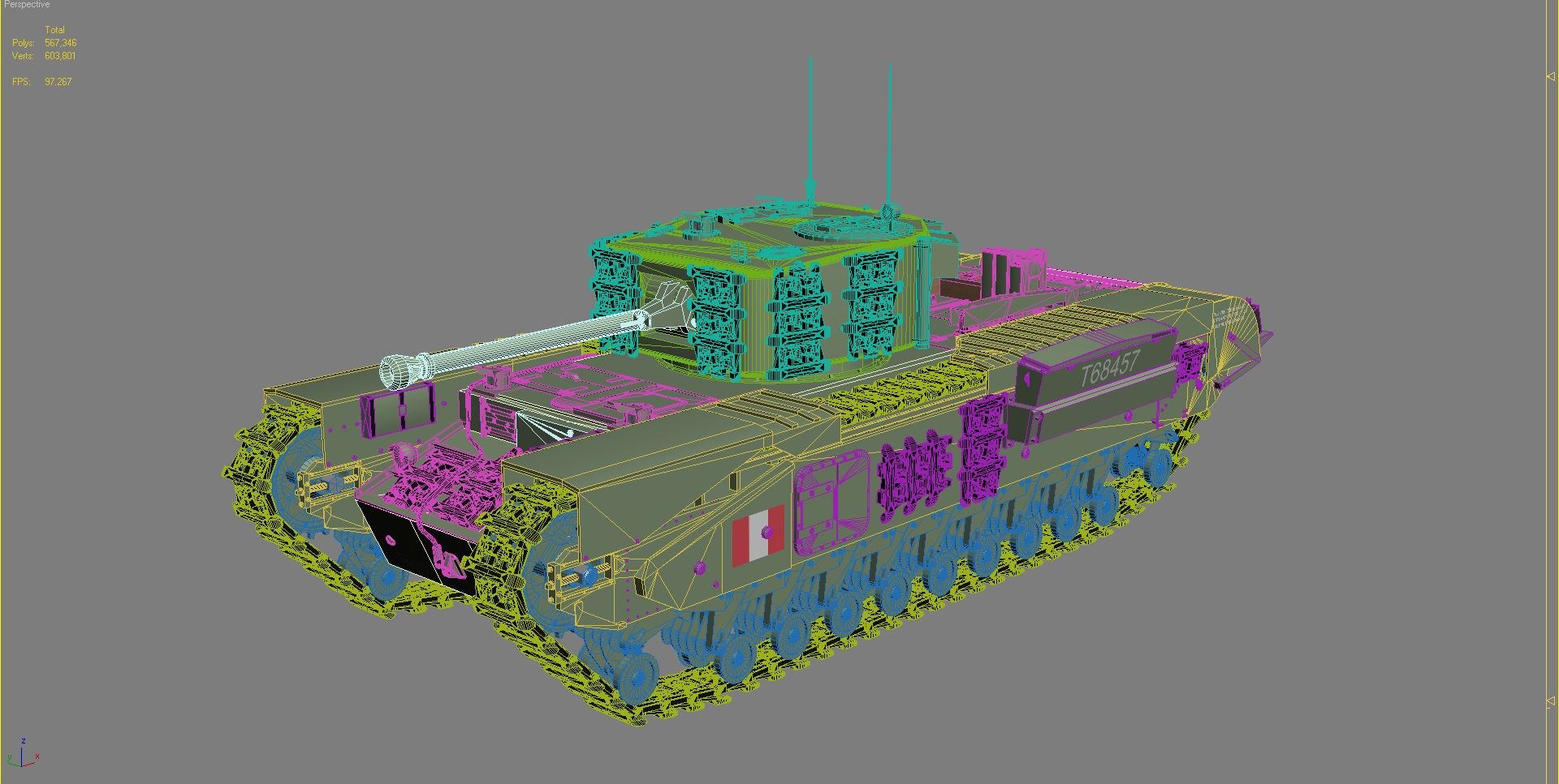 3D Infantry Tank Churchill Mark Iv - TurboSquid 1491866