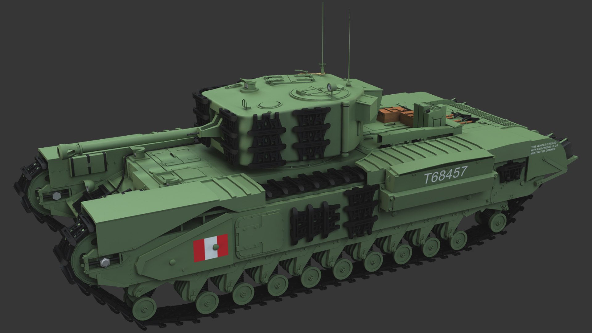 3D Infantry Tank Churchill Mark Iv - TurboSquid 1491866