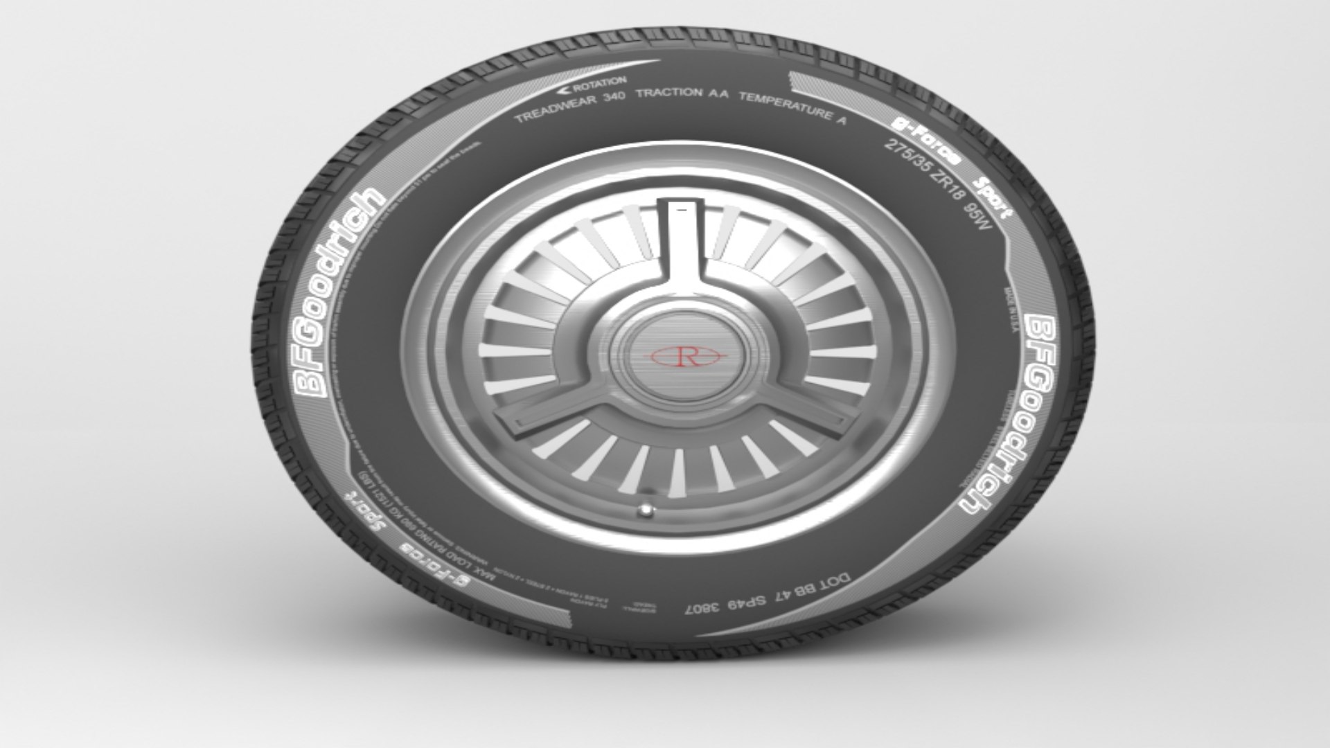 Classic Realistic Tire 2 3D Model - TurboSquid 1723226