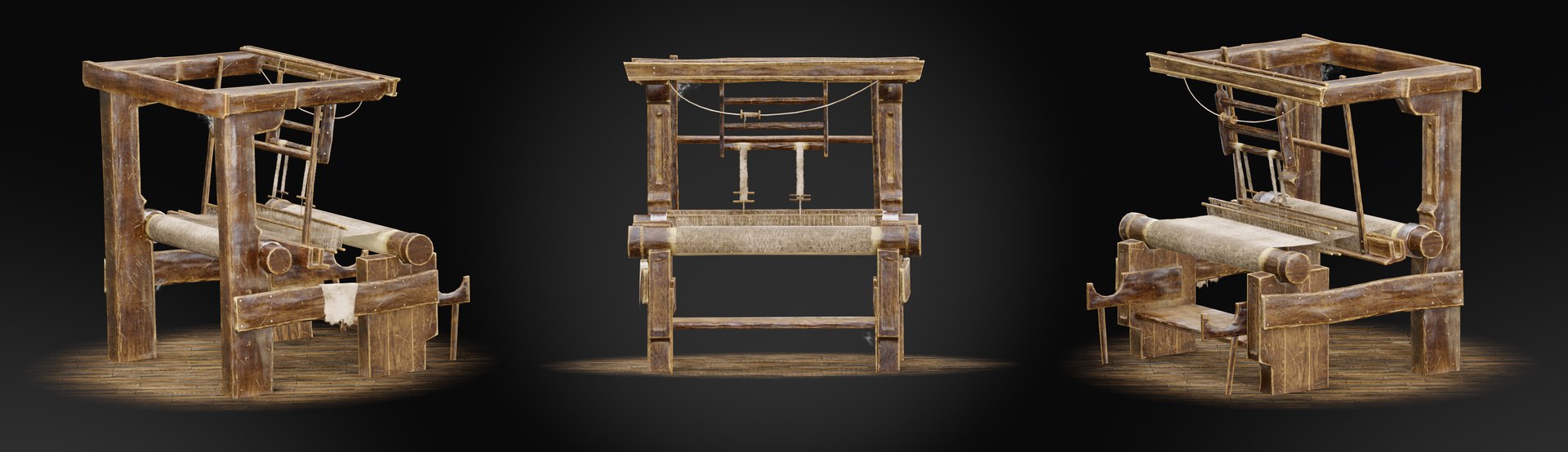 3D Medieval Loom - Game Ready 3D Model - TurboSquid 1958542