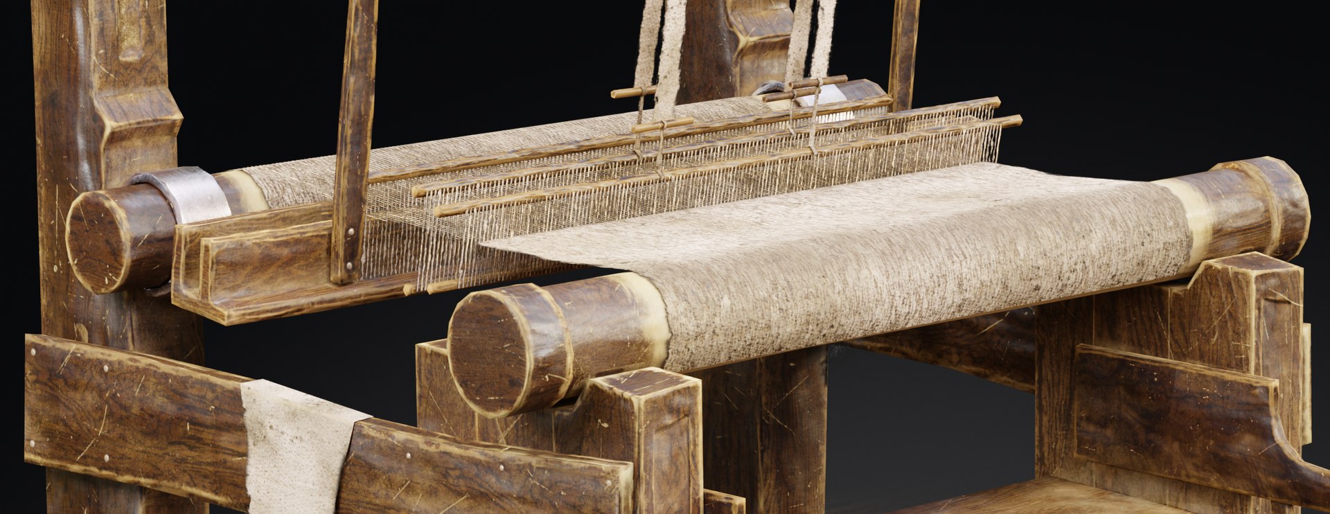 3D Medieval Loom - Game Ready 3D Model - TurboSquid 1958542