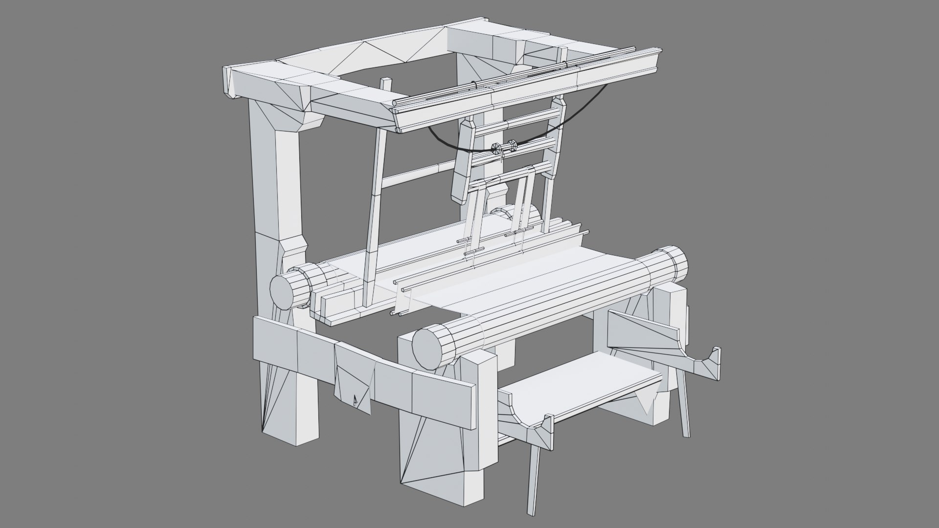 3D Medieval Loom - Game Ready 3D Model - TurboSquid 1958542