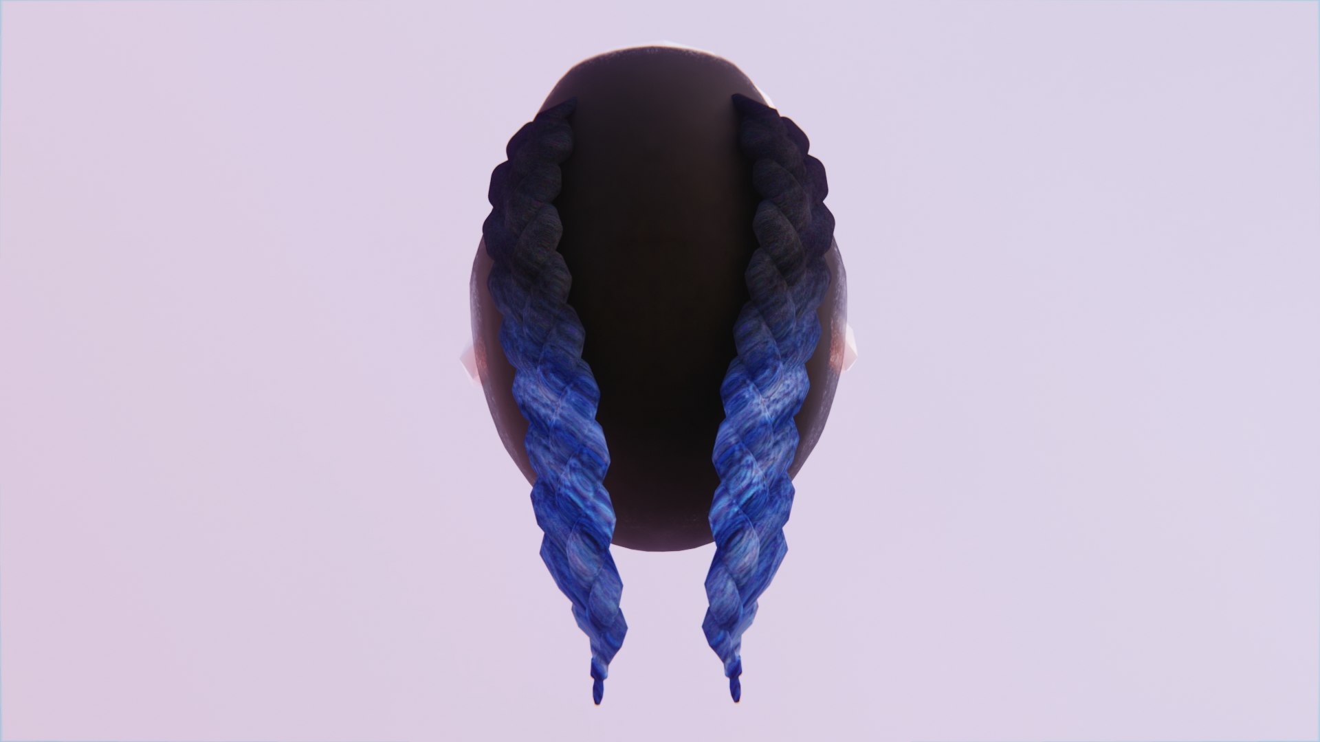 XXXtentacion Fishtail Blue Braided Dreadlocks 3D Model - TurboSquid 1803664