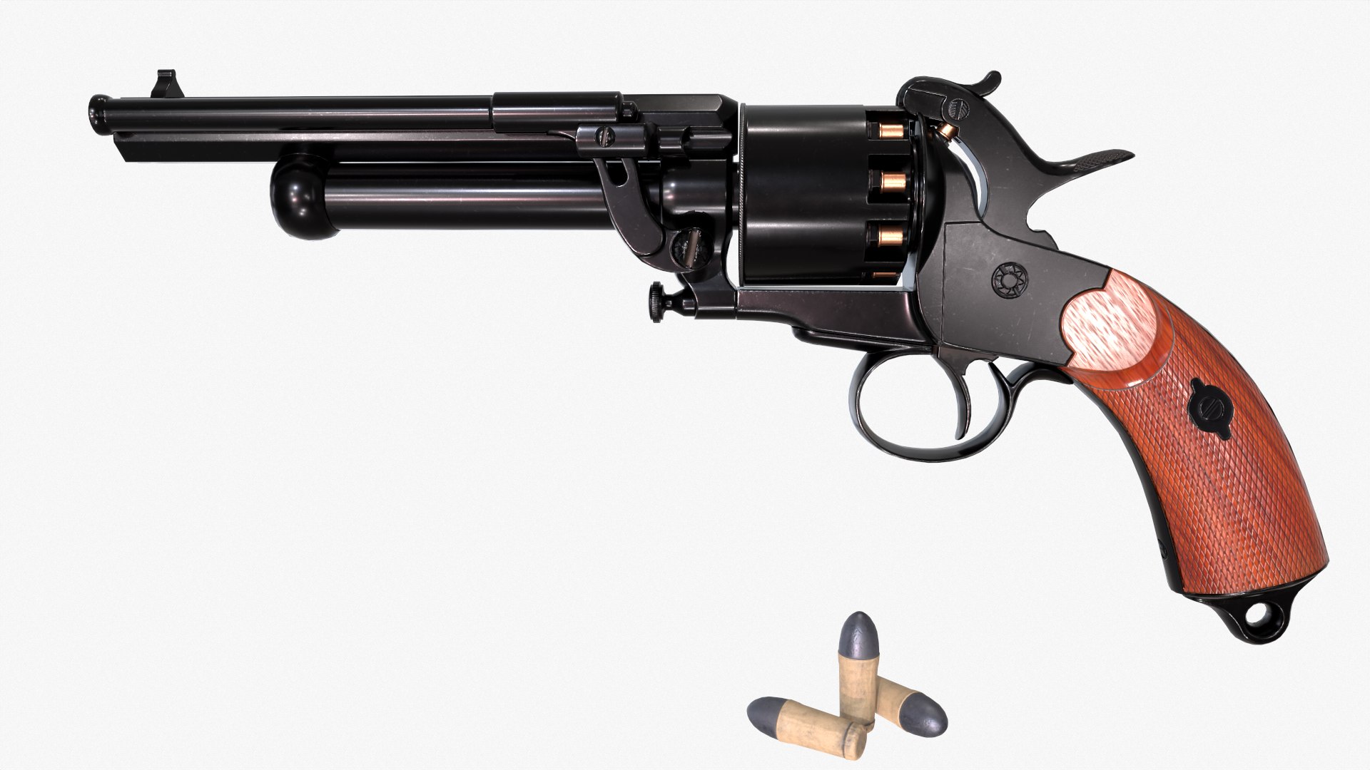 3D LeMat Revolver - TurboSquid 1964026