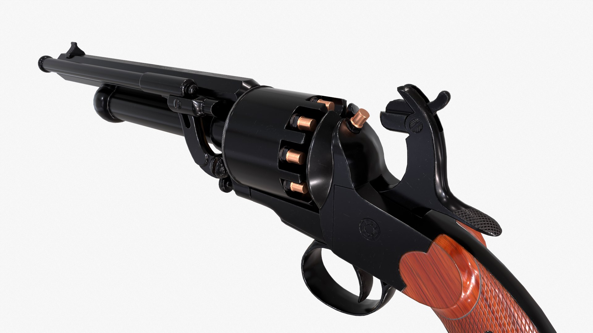 3D LeMat Revolver - TurboSquid 1964026