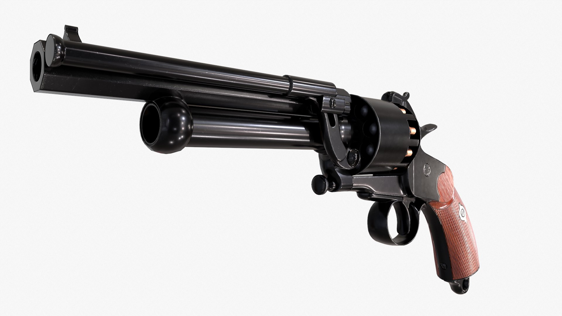 3D LeMat Revolver - TurboSquid 1964026