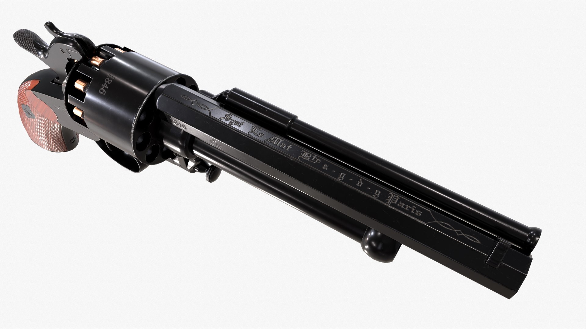 3D LeMat Revolver - TurboSquid 1964026